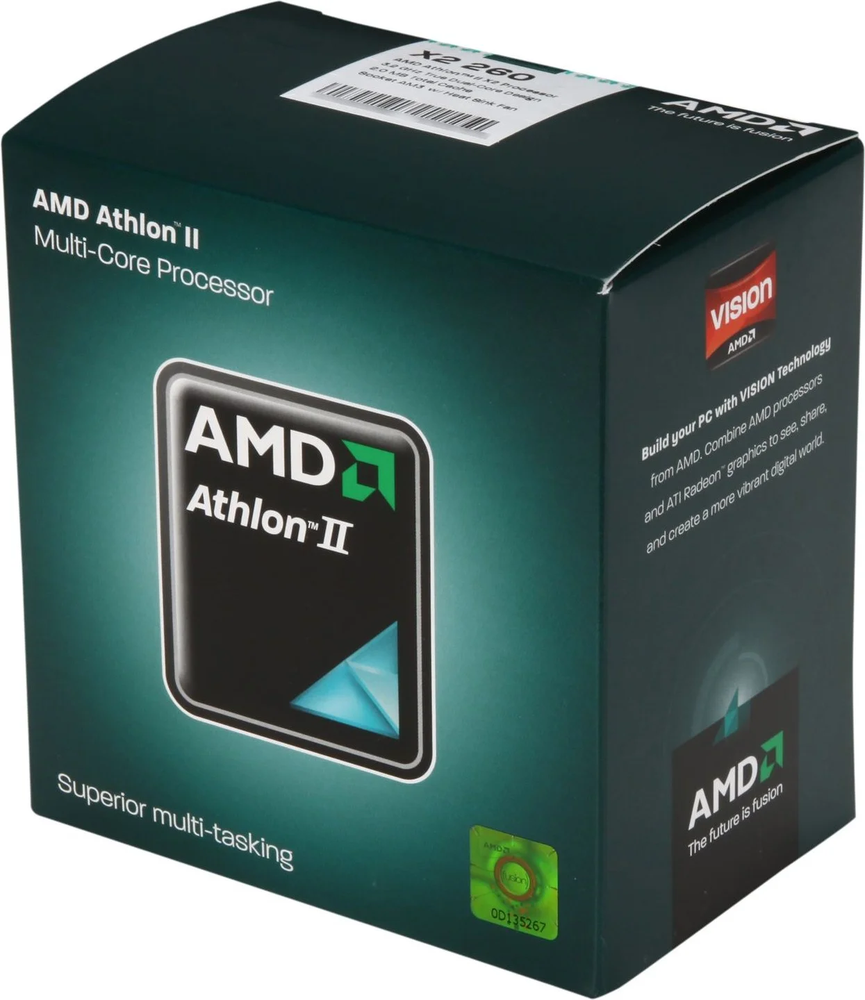 Процессор AMD Athlon II X2 260 AM3 3.2GHz, 65W, Box - купить Процессоры AMD - F.UA (Фотос)